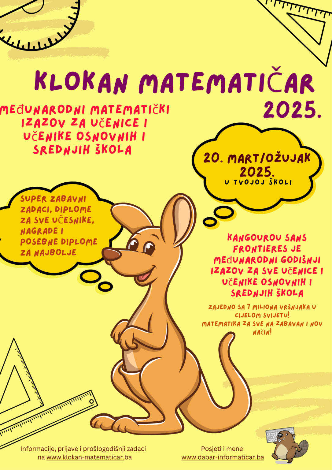 Klokan matematičar 2025 – Osnovna škola Ivane Brlić Mažuranić Humac